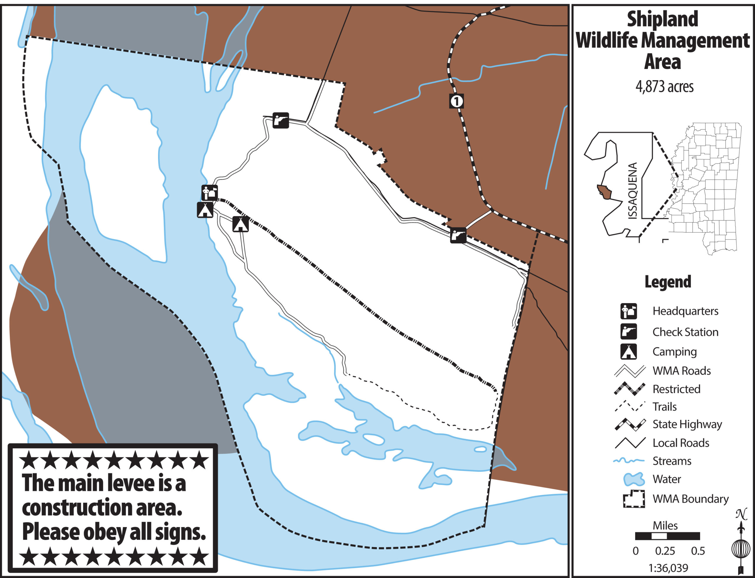 Shipland WMA Map - Mississippi Sportsman