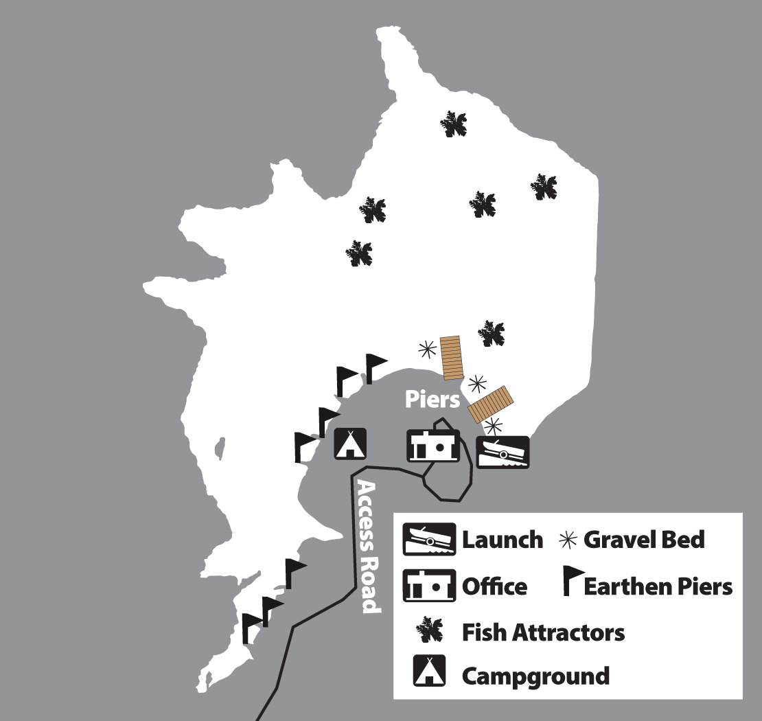 Lake Claude Bennett Crappie Map - Mississippi Sportsman