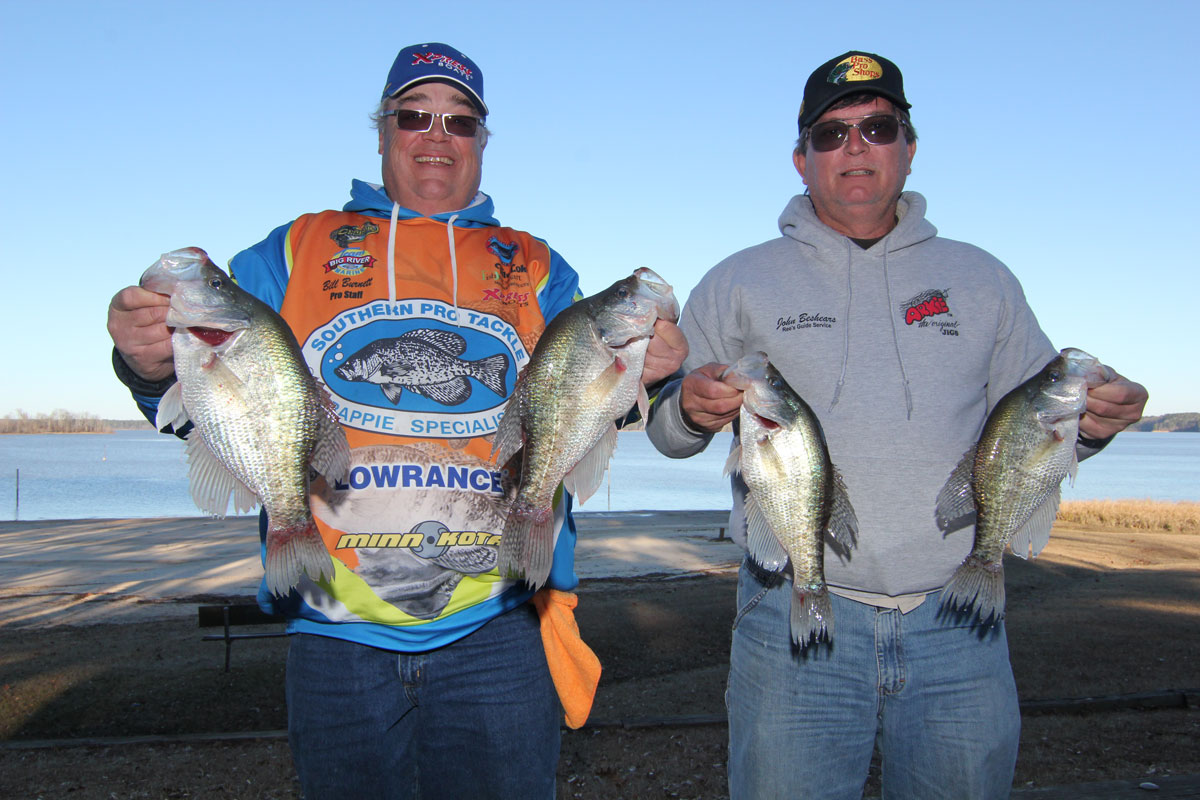 Catching a couple of 2-pounders helped Bill Burnett and John Beshears ...