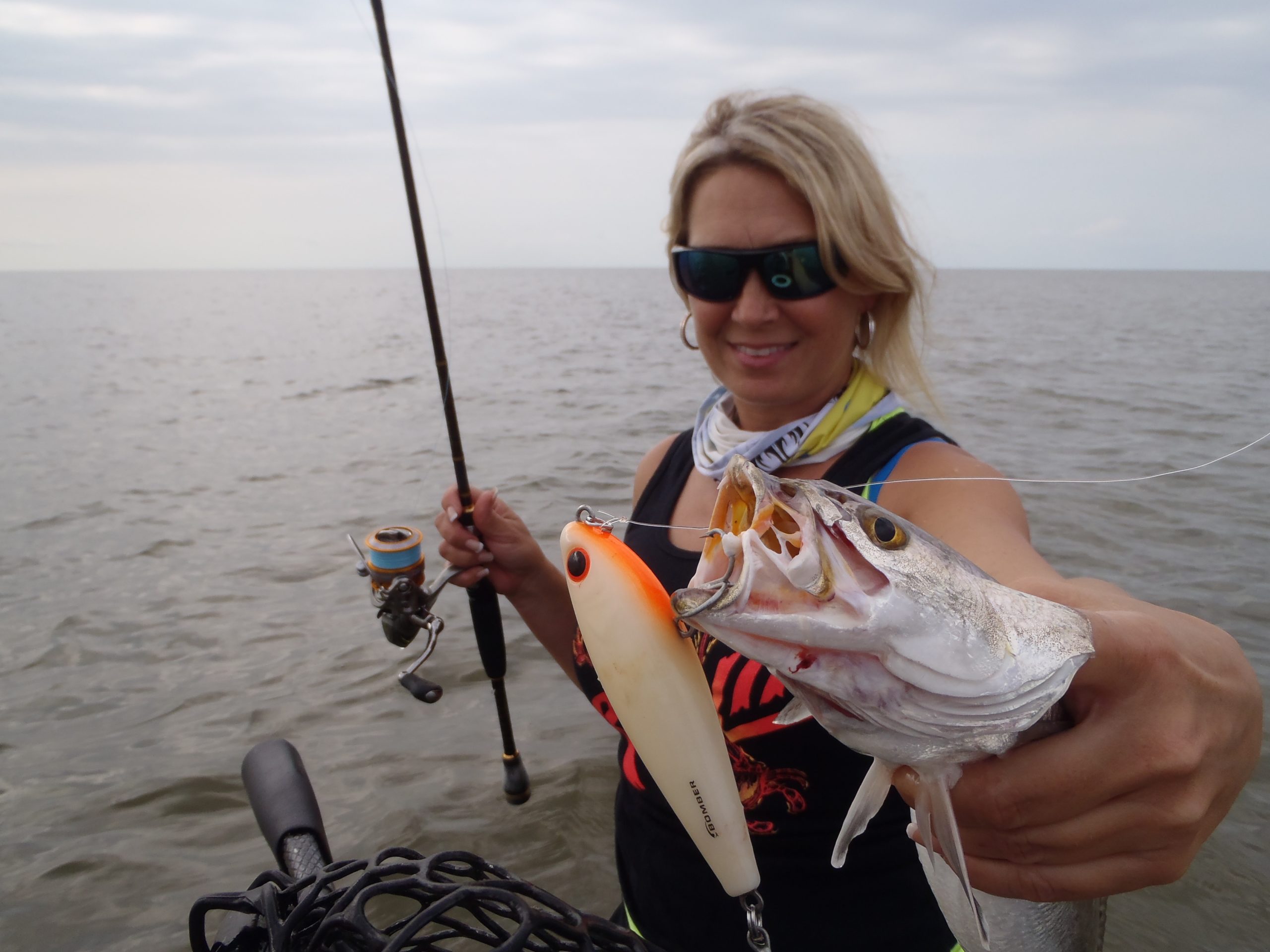 A bone-colored topwater is all that’s needed to catch trout, as they ...